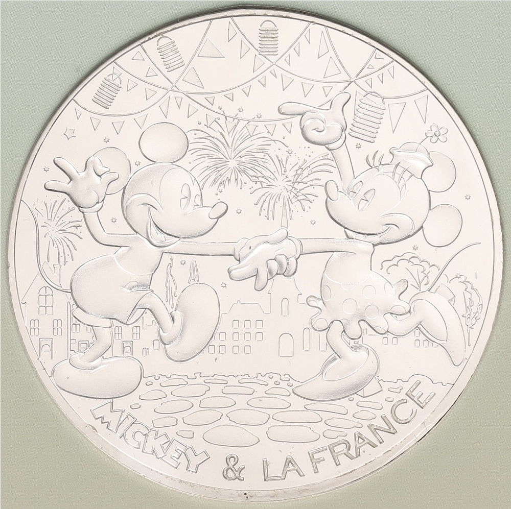 50 евро 2018 года Франция «Микки и Франция — Микки и Мини на балу ...