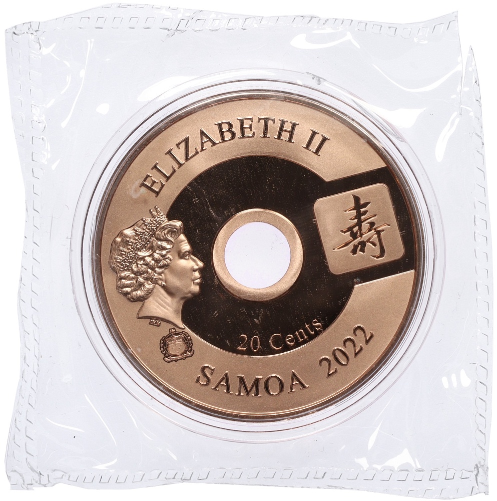 20 центов 2022 года Самоа «Все идет хорошо — Долголетие (Журавли ...