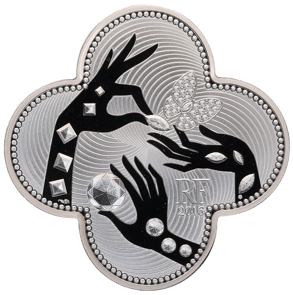 10 евро 2016 года Франция «Ювелирный Дом Van Cleef & Arpels» купить в ...