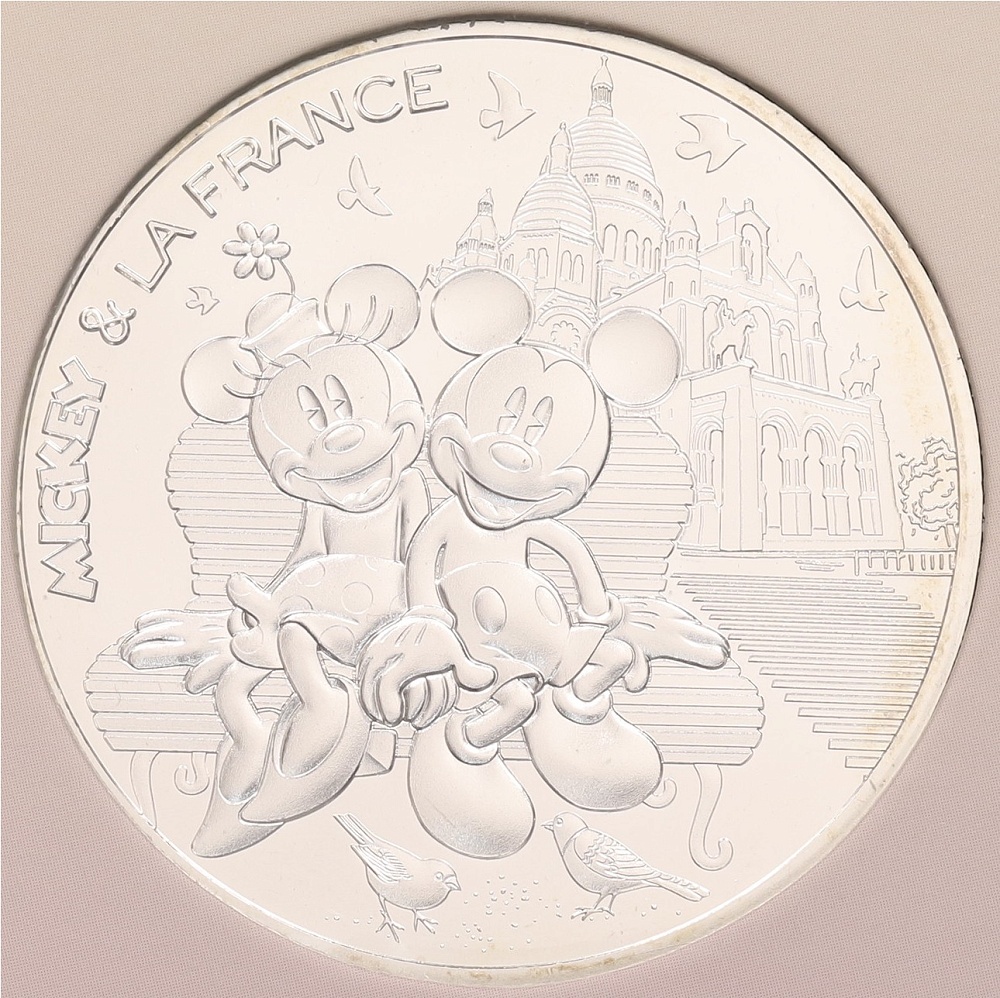 50 евро 2018 года Франция «Микки и Франция — Микки и Мини на горе ...