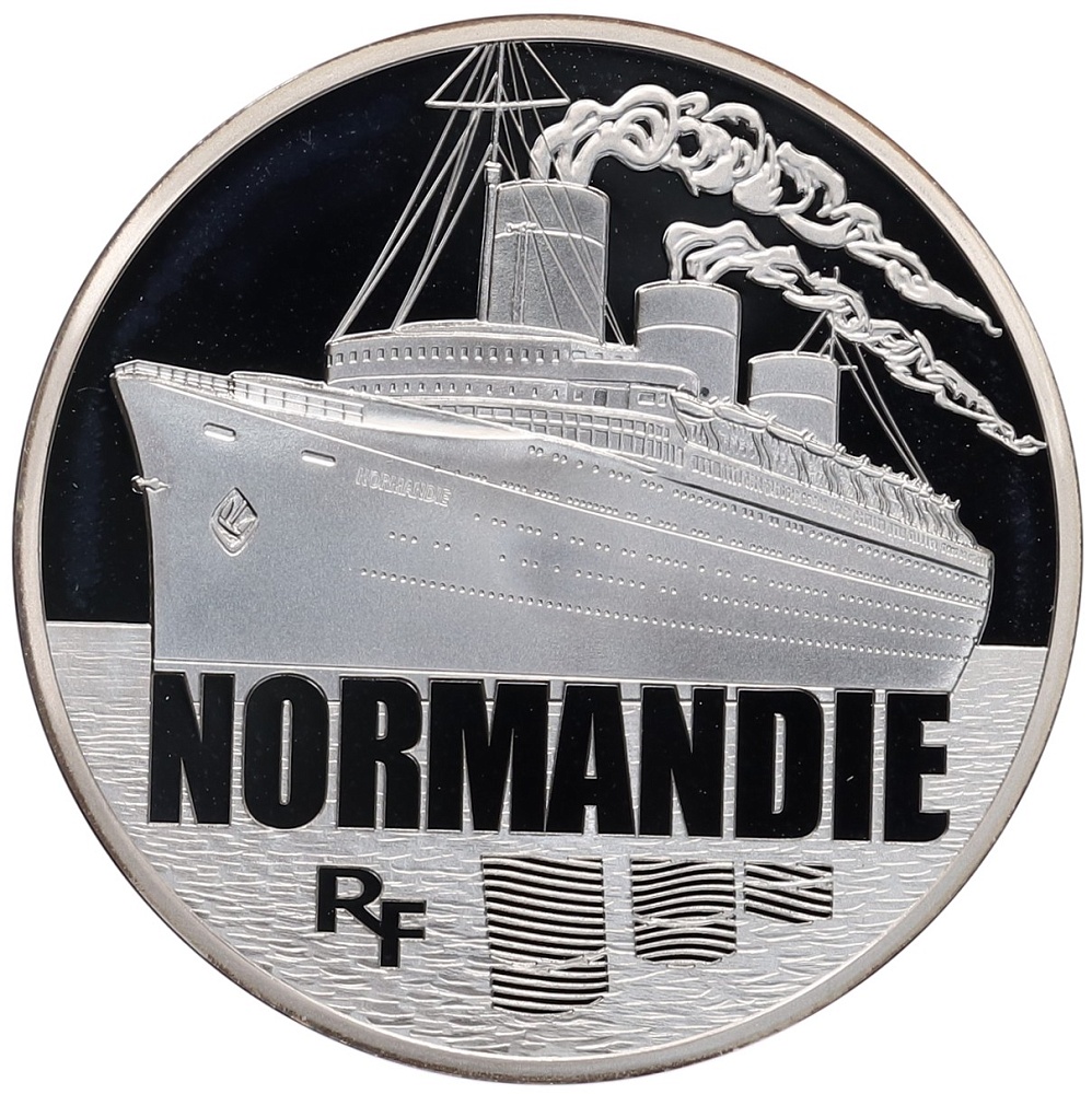 10 евро 2014 года Франция «Французские корабли — Normandie» купить в ...